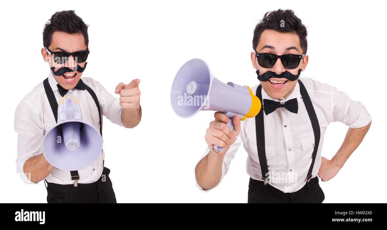 Set handsome emotional man Cut Out Stock Images & Pictures - Alamy