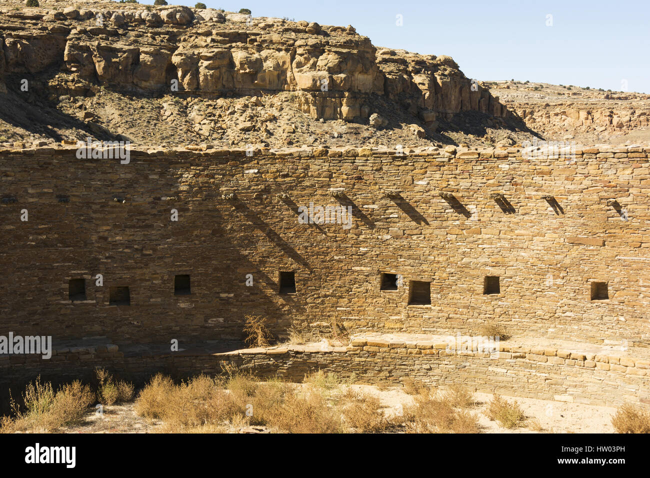 New Mexico, Chaco Culture National Historical Park, Casa Rinconada ...