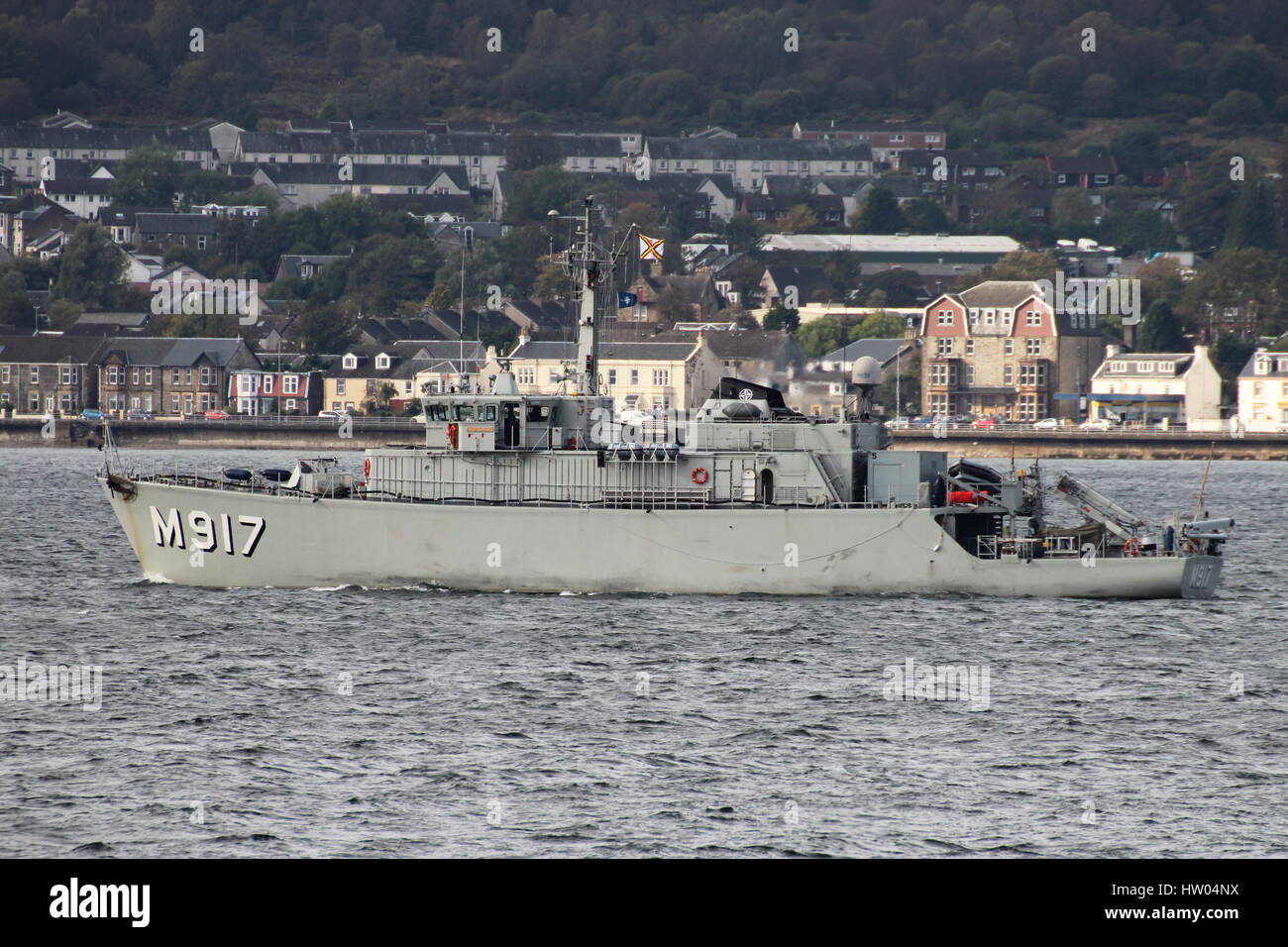 BNS Crocus (M917), a Flower-class (Tripartite) minehunter of the ...