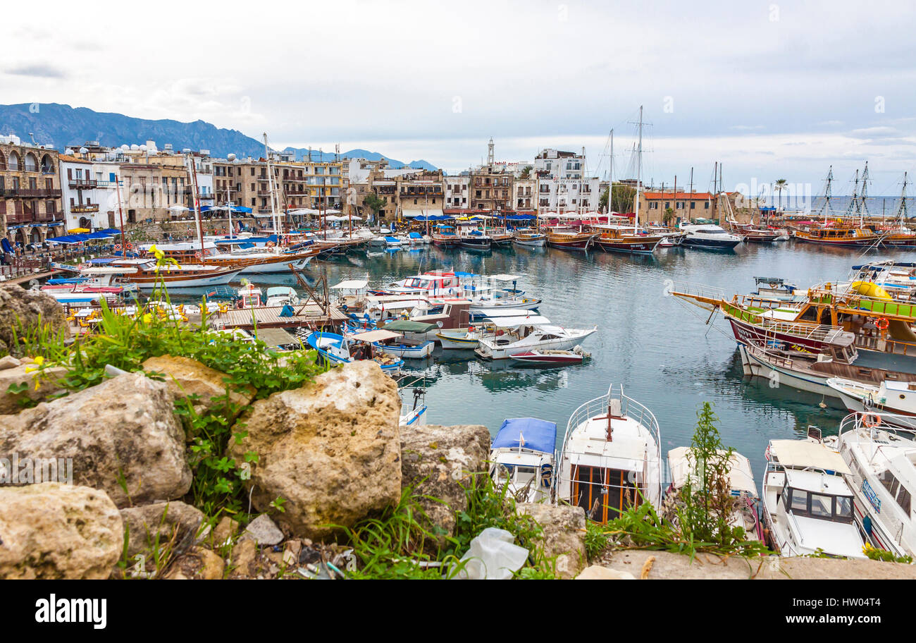 Kyrenia is a town on the northern coast of cyprus hi-res stock ...
