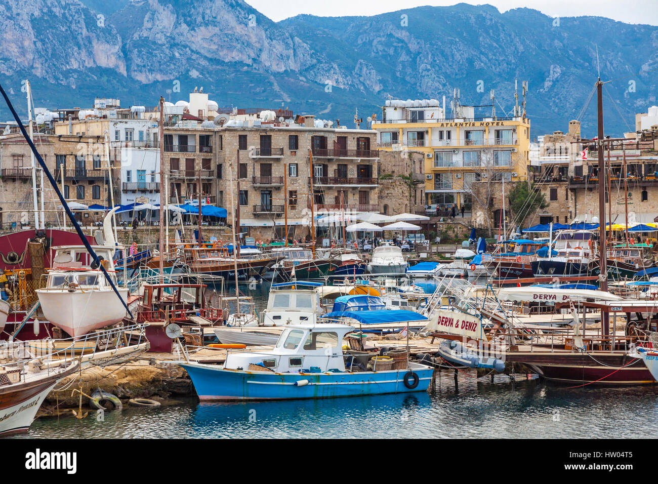 Kyrenia is a town on the northern coast of cyprus hi-res stock ...