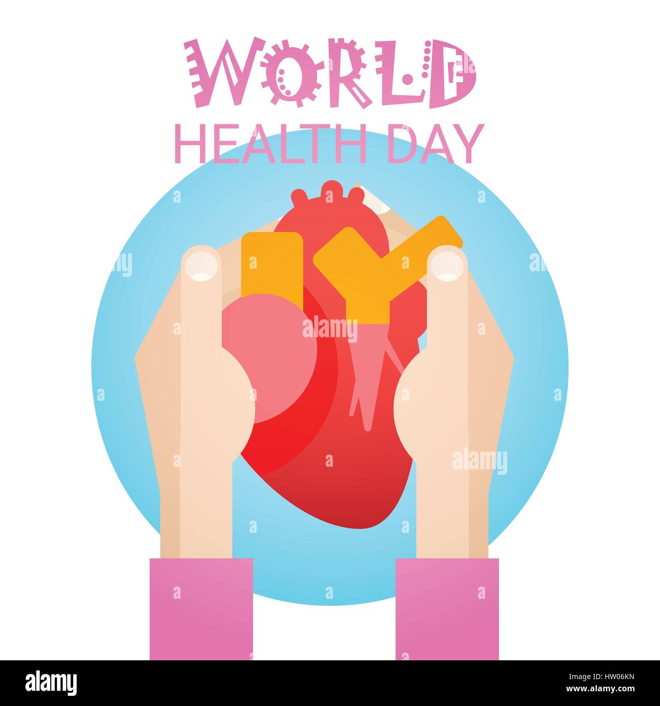 Heart Health World Day Global Holiday Banner With Copy Space Stock ...