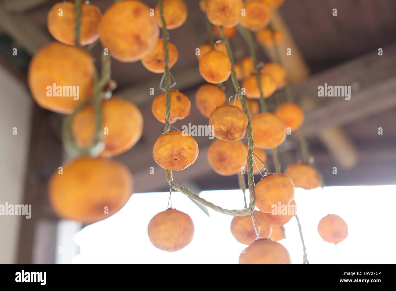 Persimmons drying japan hi-res stock photography and images - Alamy