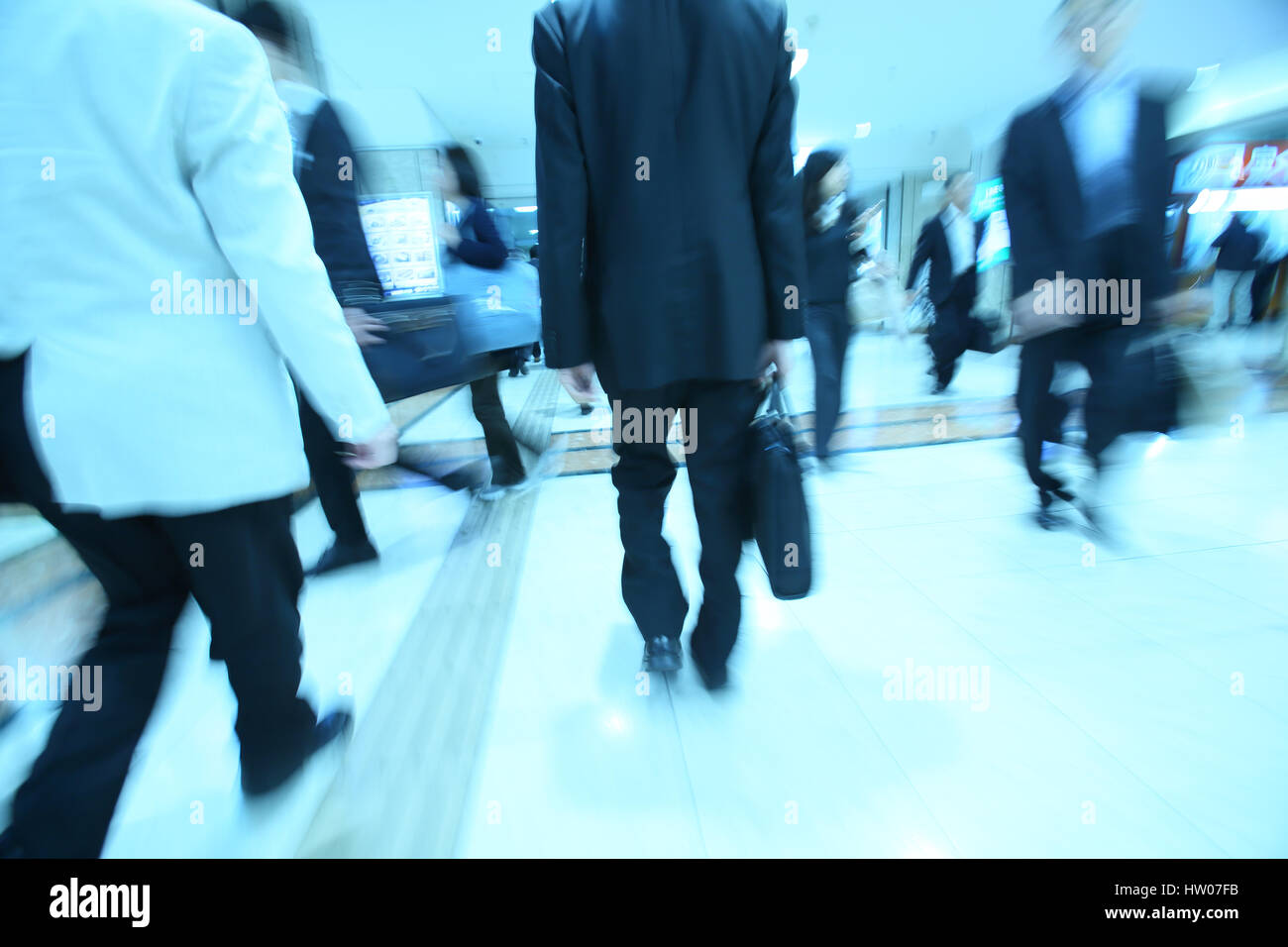 People walking underground in Tokyo, Japan Stock Photo - Alamy