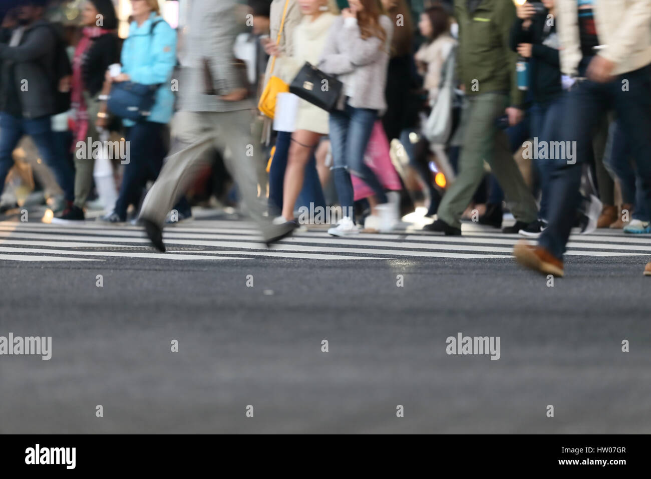 People walking downtown Tokyo, Japan Stock Photo - Alamy