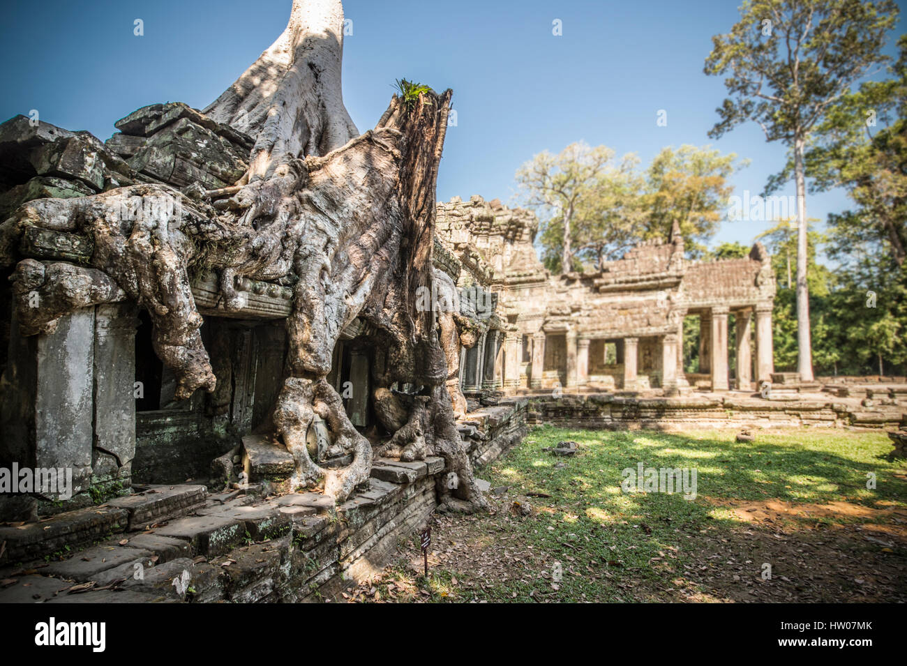Ruins of ancient Angkor Wat in Cambodia Stock Photo - Alamy