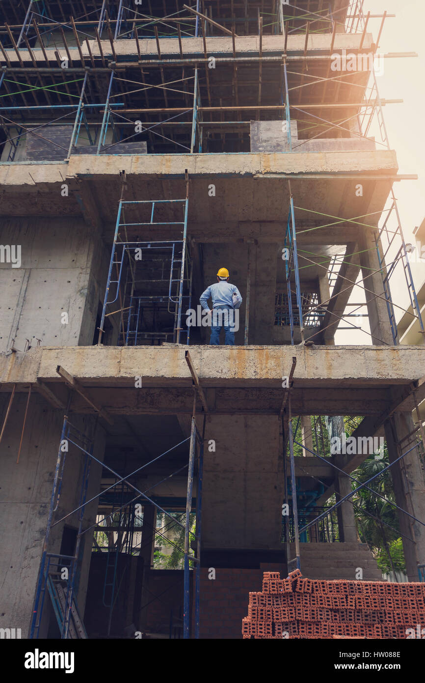 Construction concepts, Engineer and Architect working at Construction ...