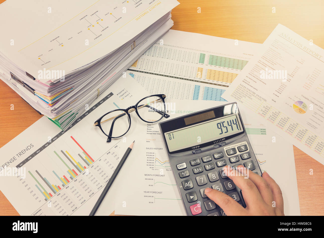 Business concept of office working, business background Stock Photo - Alamy