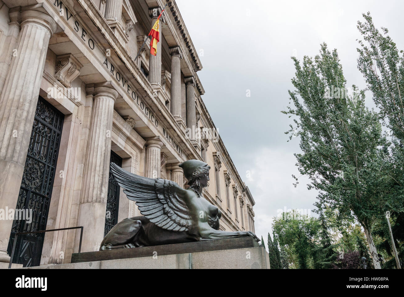 Madrid, Spain - September 27, 2014: Outdoors view of National ...