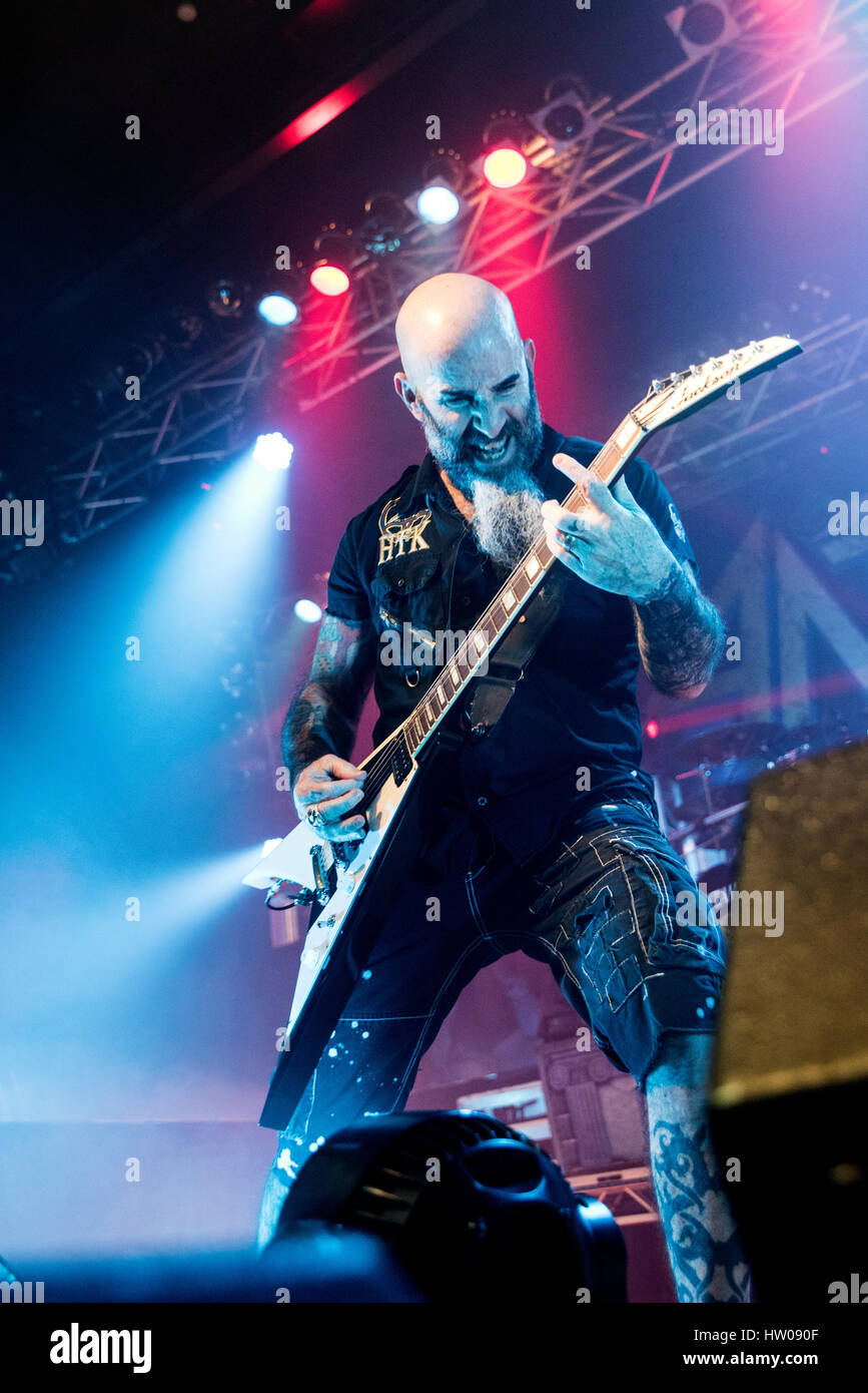 Trezzo Sull'Adda, Italy 14 March 2017, Scott Ian (Anthrax guitarist ...