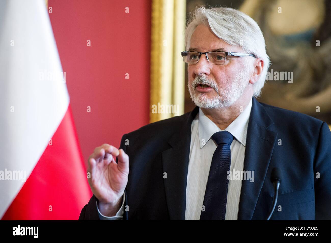 Warsaw, Poland. 15th March 2017. Witold Waszczykowski, Poland's ...