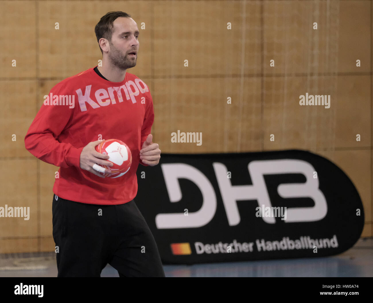 Hamburg, Germany. 15th Mar, 2017. The German national handball ...