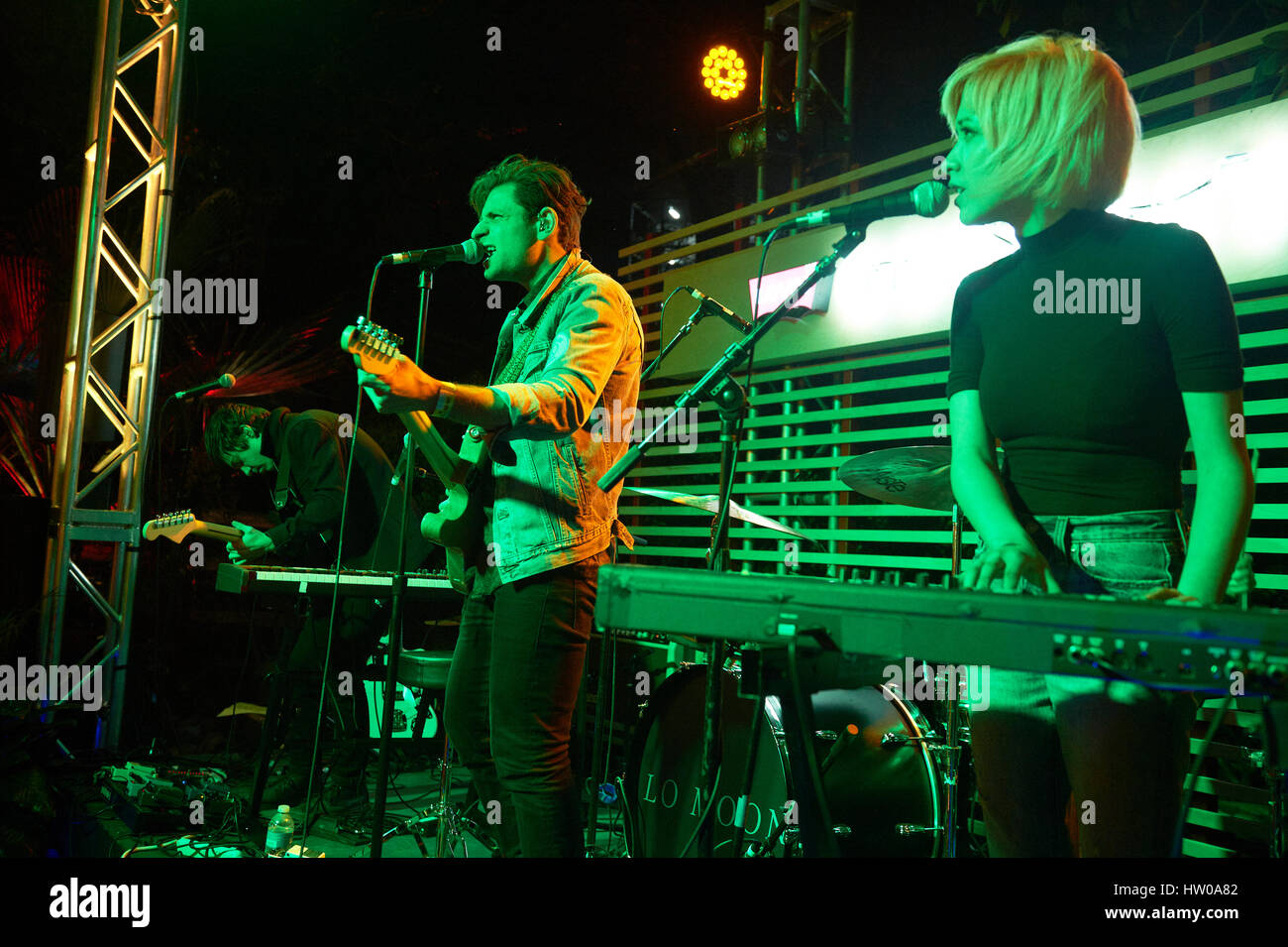 Austin, TX, USA 14th Mar, 2017 Lo Moon perform at the Levi's Outpost at ...