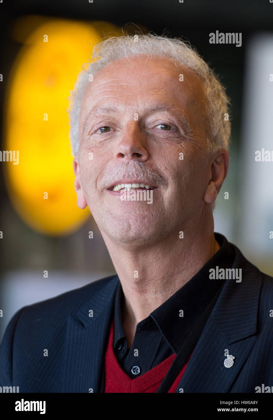 Amsterdam, Germany. 15th Mar, 2017. Johan van Sweden (62) election ...