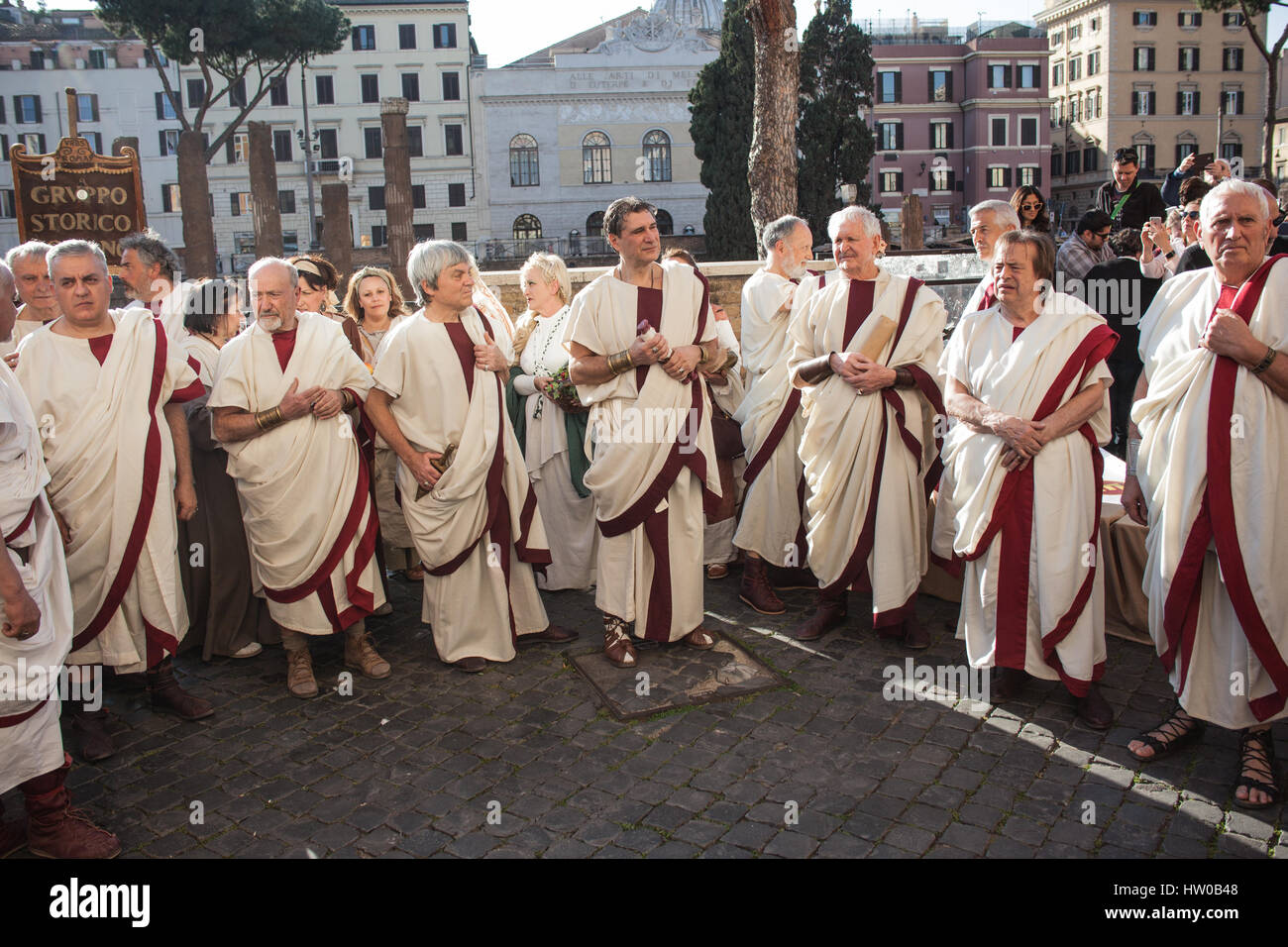 historical re-enactment of the "Ides of March", the 'killing, by some ...