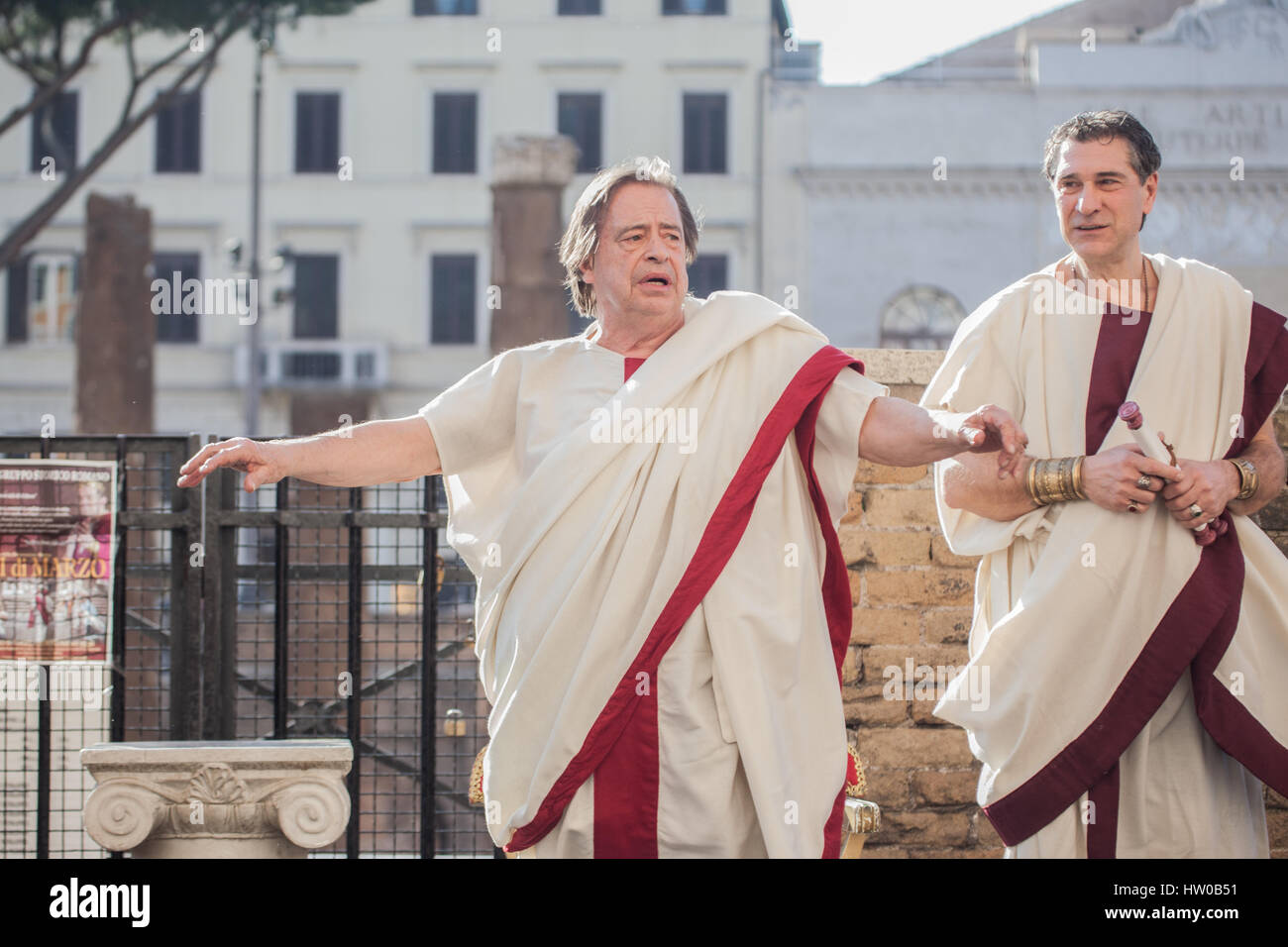 historical re-enactment of the "Ides of March", the 'killing, by some ...
