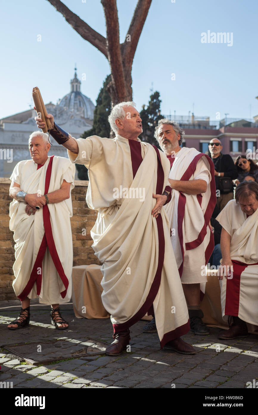 historical re-enactment of the "Ides of March", the 'killing, by some ...