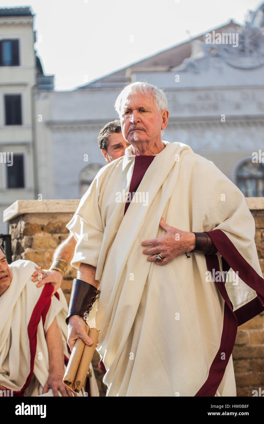 historical re-enactment of the "Ides of March", the 'killing, by some ...
