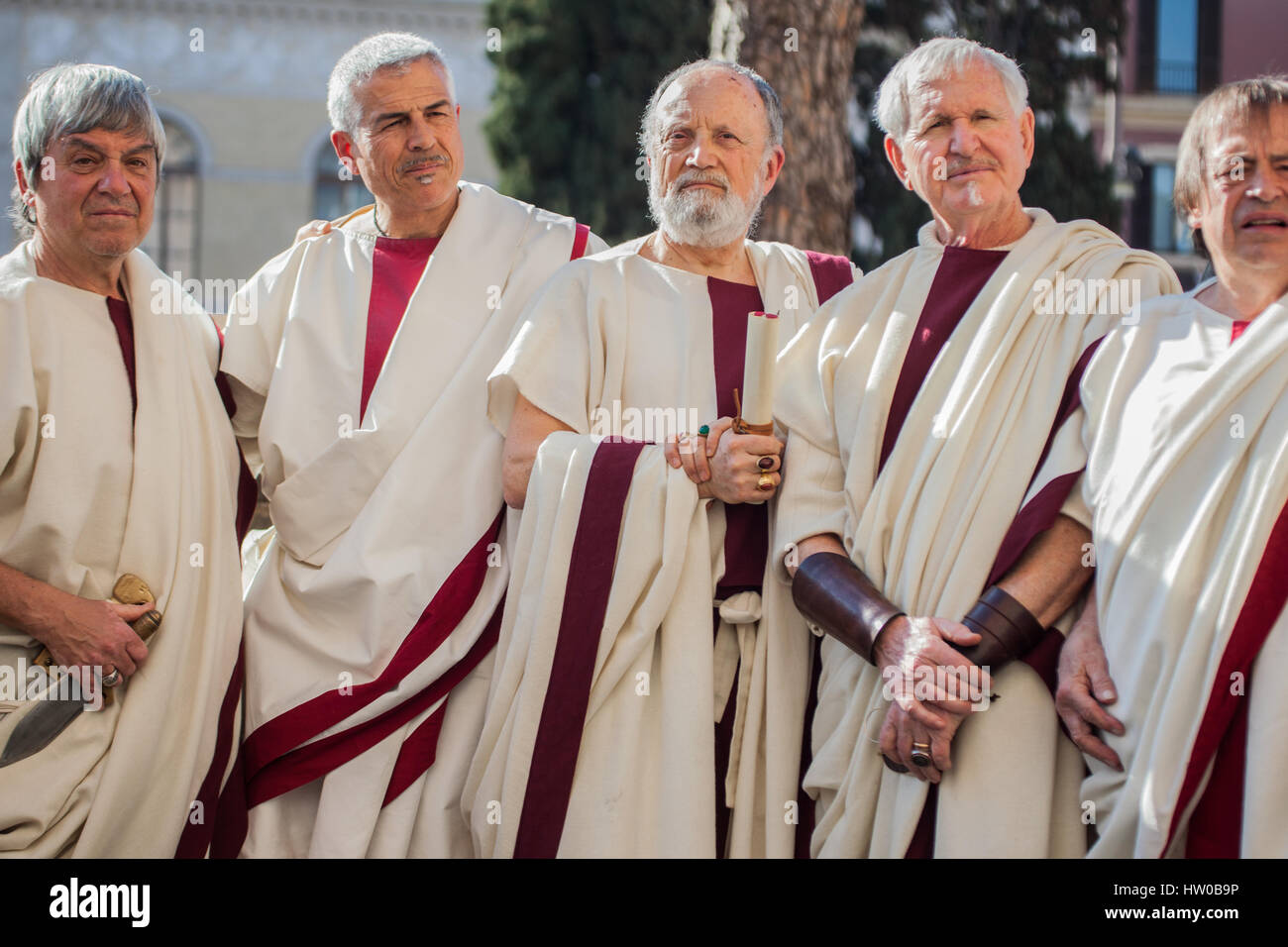 historical re-enactment of the "Ides of March", the 'killing, by some ...