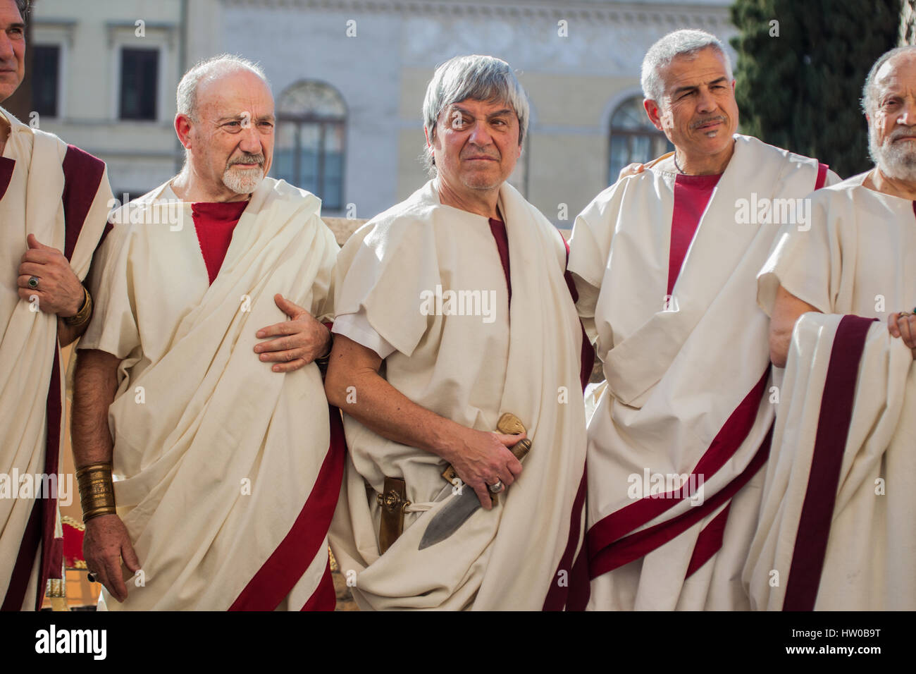 historical re-enactment of the "Ides of March", the 'killing, by some ...