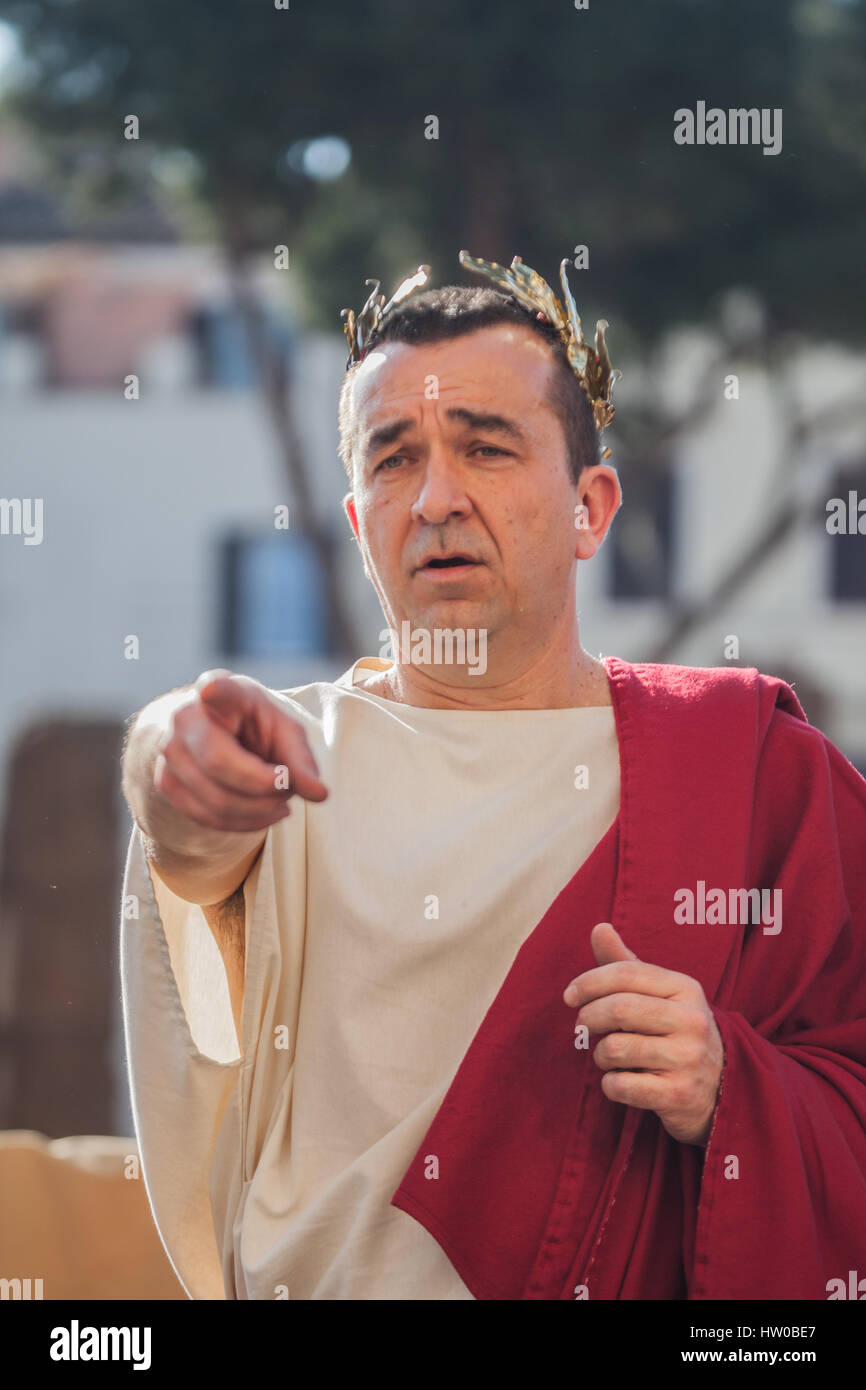 historical re-enactment of the "Ides of March", the 'killing, by some ...