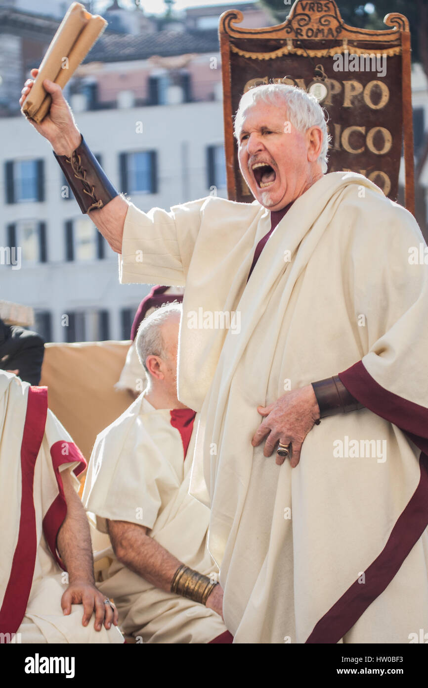historical re-enactment of the "Ides of March", the 'killing, by some ...