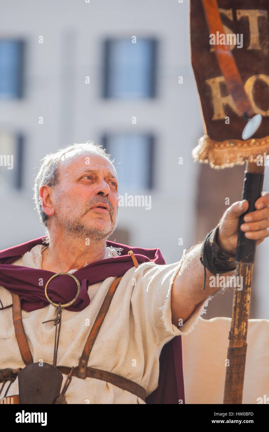 historical re-enactment of the "Ides of March", the 'killing, by some ...