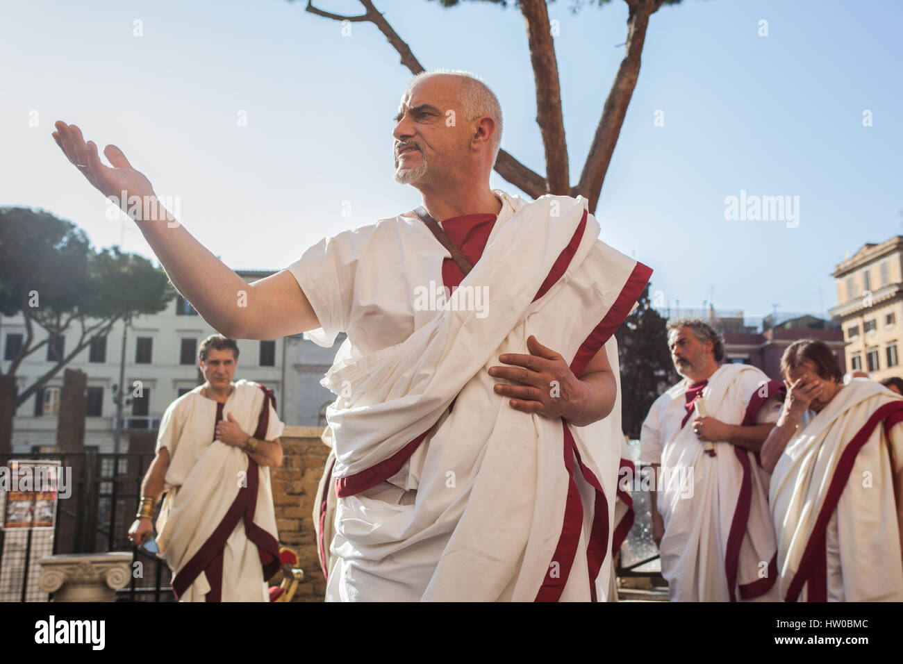 historical re-enactment of the "Ides of March", the 'killing, by some ...