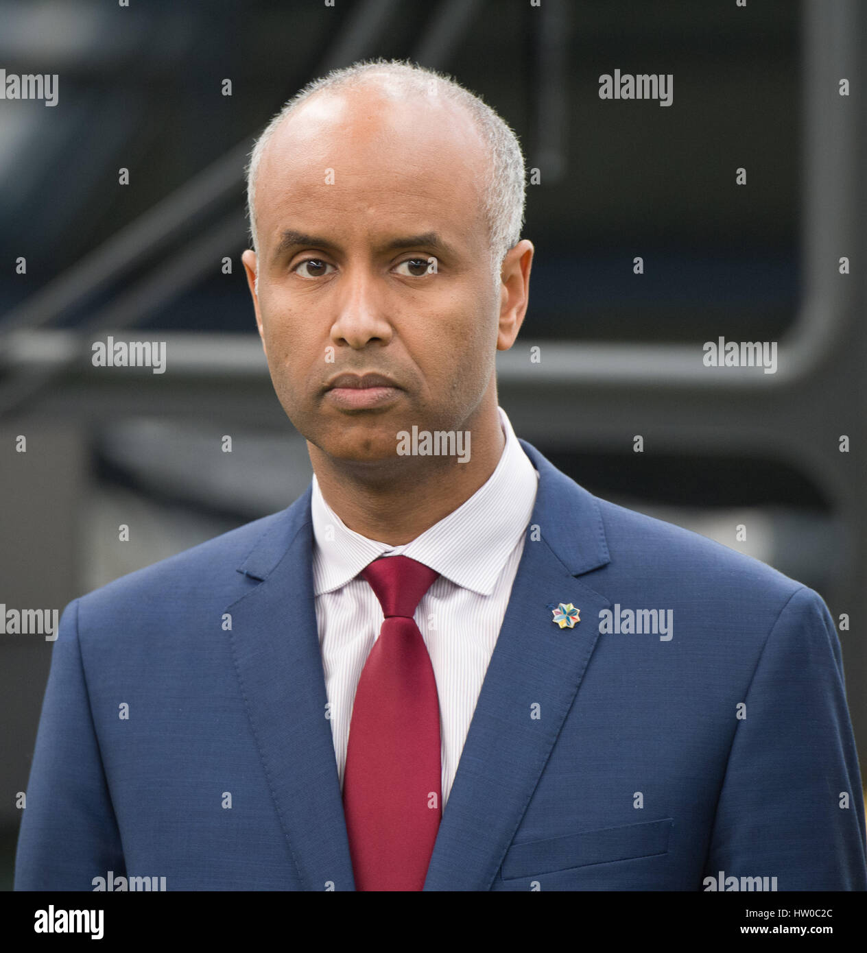 Berlin, Germany. 14th Mar, 2017. Ahmed D. Hussen, Minister of ...