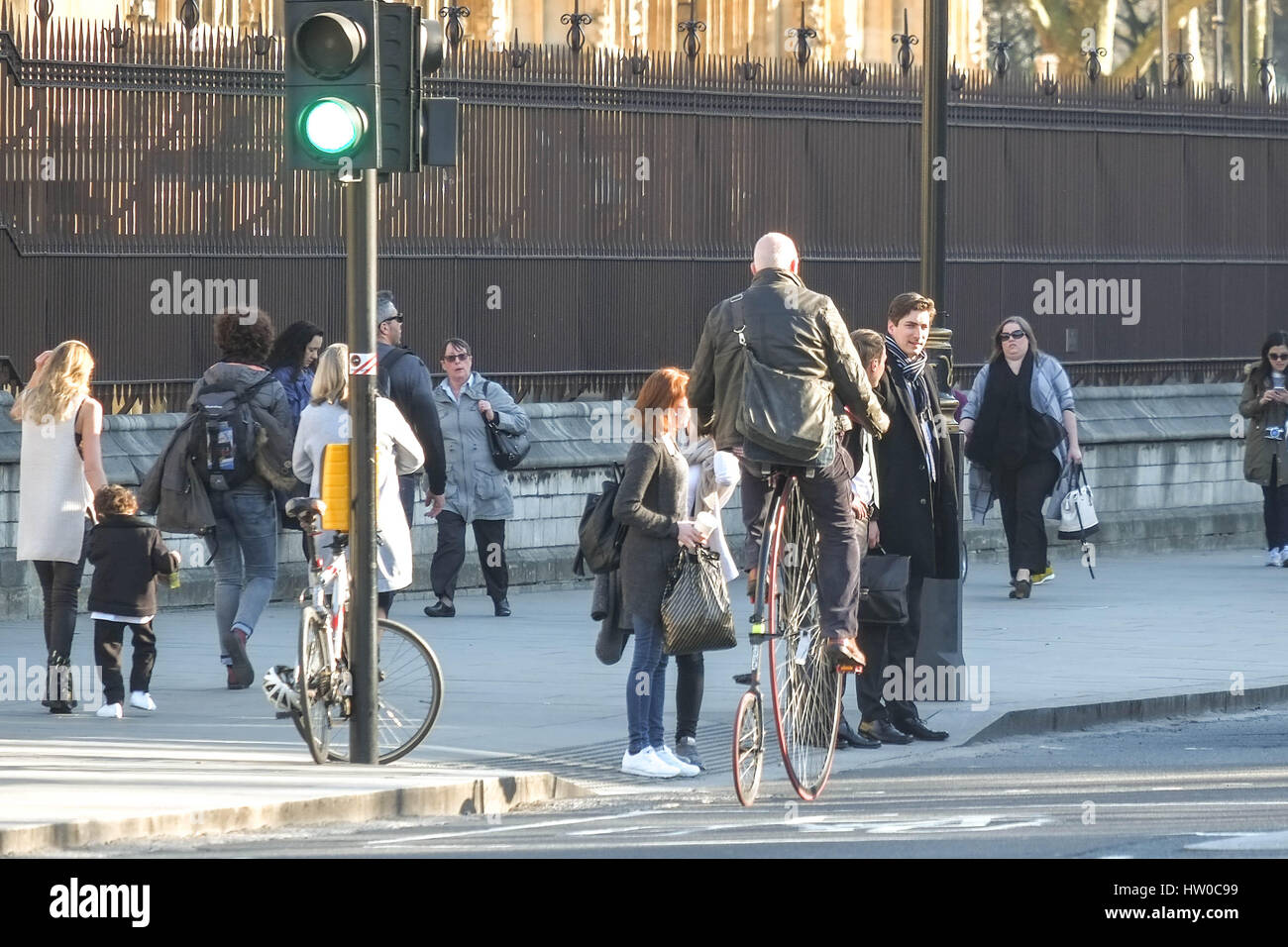 Riding a penny farthing hi-res stock photography and images - Alamy
