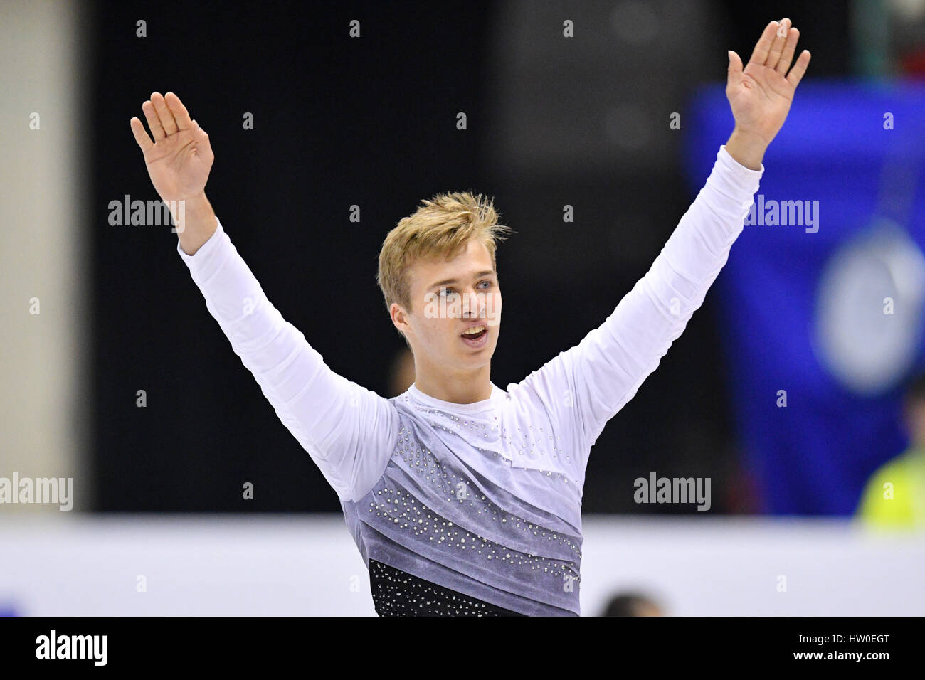 Taipei, Taiwan. 15th Mar, 2017. Alexei Krasnozhon (USA) Figure Skating ...