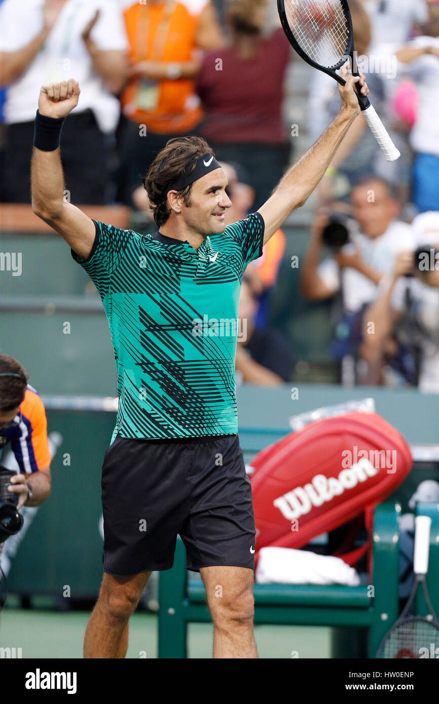 Roger federer celebrates victory over rafael nadal hi-res stock ...
