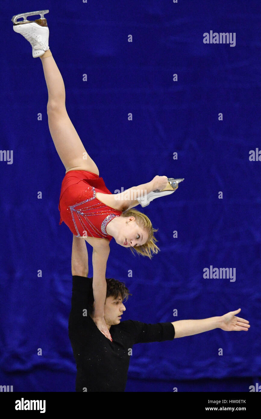 Taipei, Taiwan. 15th Mar, 2017. Ekaterina Alexandrovskaya & Harley ...