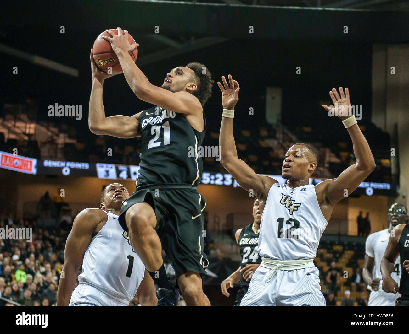 Orlando, FL, USA. 15th Mar, 2017. Colorado guard Derrick White (21 ...