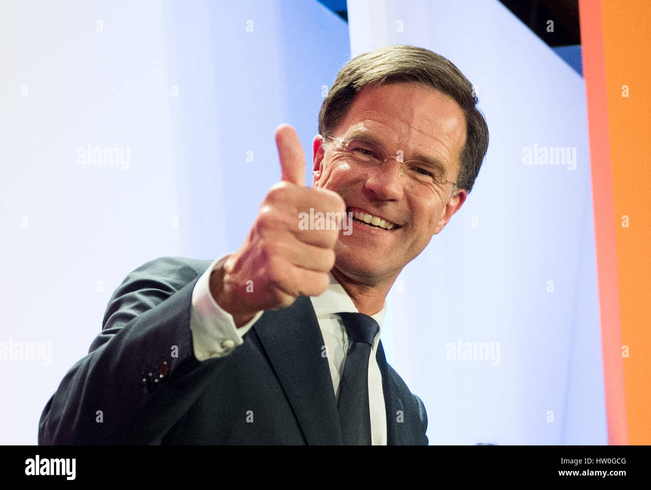 The Hague, Netherlands. 15th Mar, 2017. Current Dutch Prime Minister ...