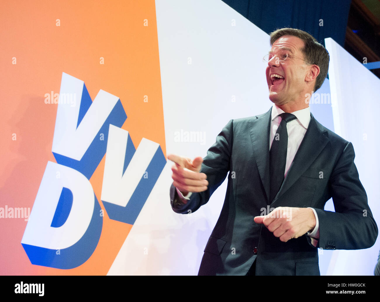 The Hague, Netherlands. 15th Mar, 2017. Current Dutch Prime Minister ...