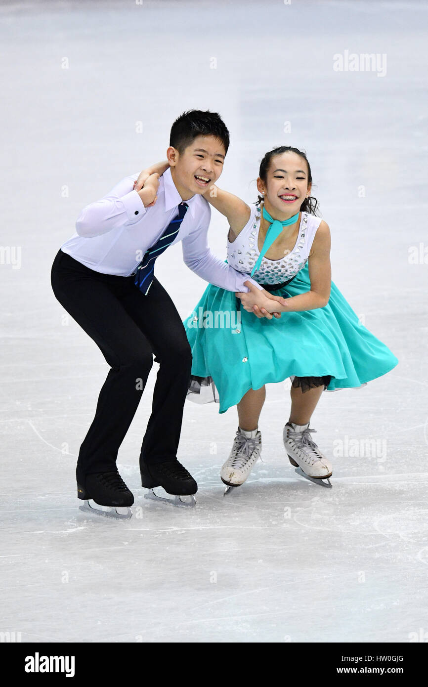 Taipei, Taiwan. 16th Mar, 2017. Wing Yi Valerie So & Marcus Yau (HKG ...