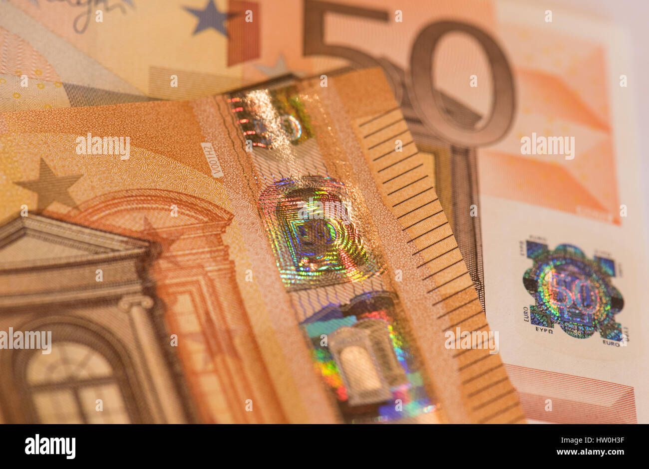 Frankfurt, Germany. 16th March, 2017. The new 50 Euro bank note is ...
