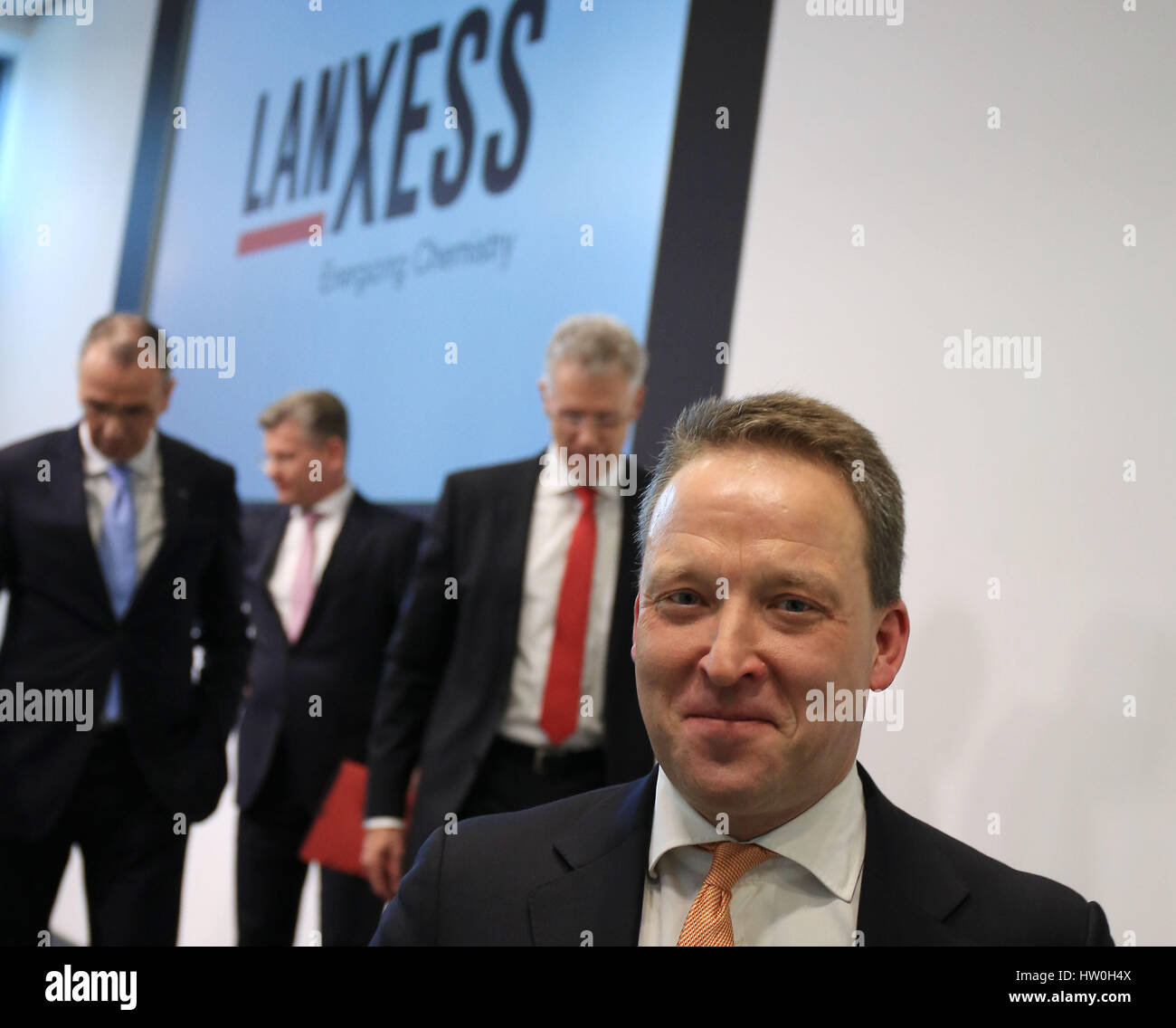 Cologne, Germany. 16th Mar, 2017. Matthias Zachert, chairman of Lanxess ...