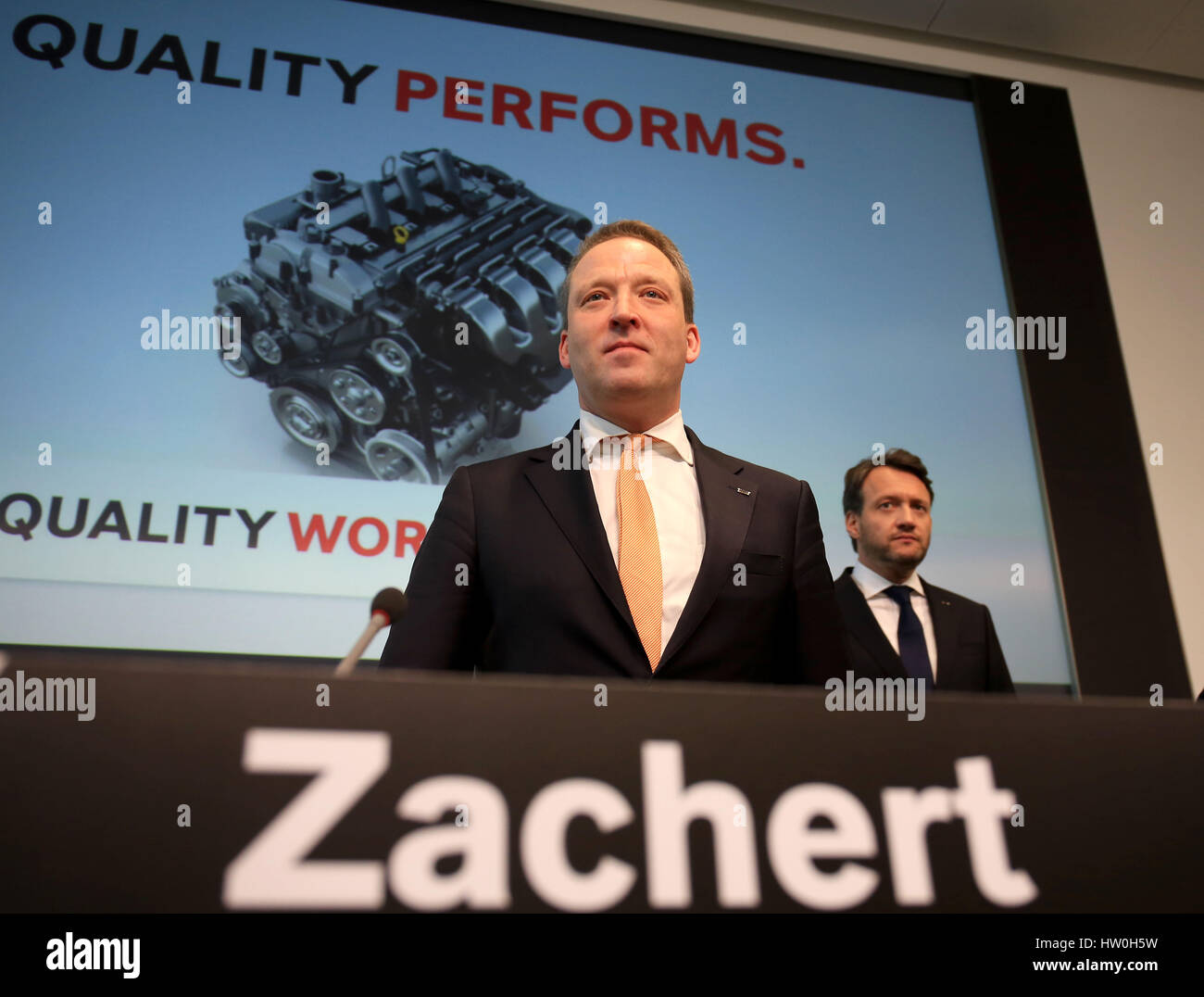 Cologne, Germany. 16th Mar, 2017. Matthias Zachert, chairman of Lanxess ...