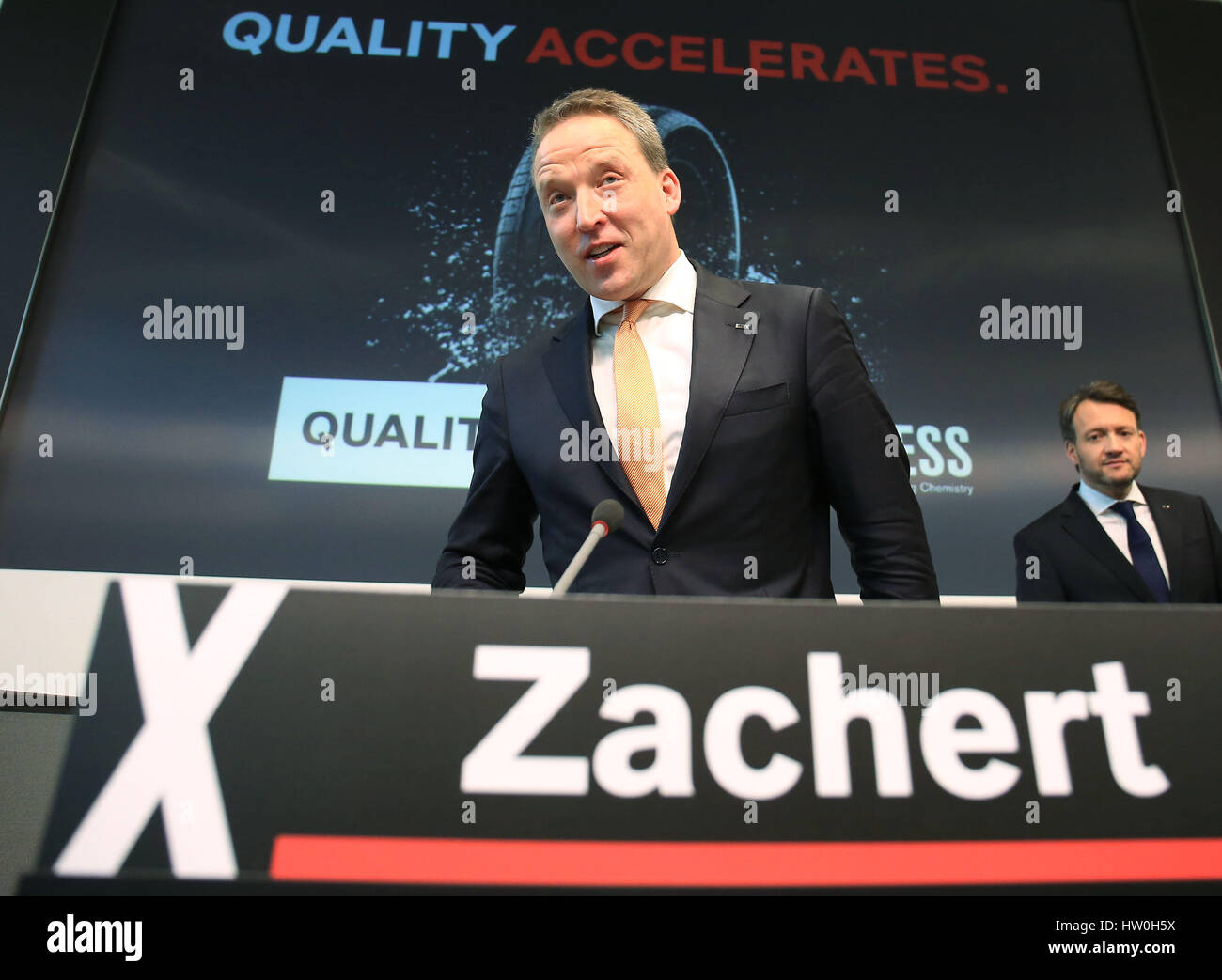 Cologne, Germany. 16th Mar, 2017. Matthias Zachert, chairman of Lanxess ...