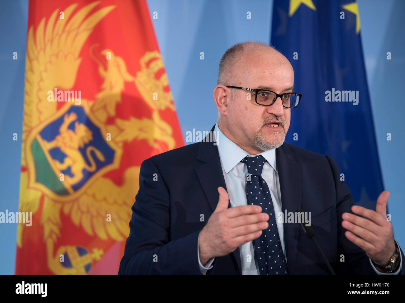 Berlin, Germany. 16th Mar, 2017. Srdjan Darmanovic, Minister of Foreign ...