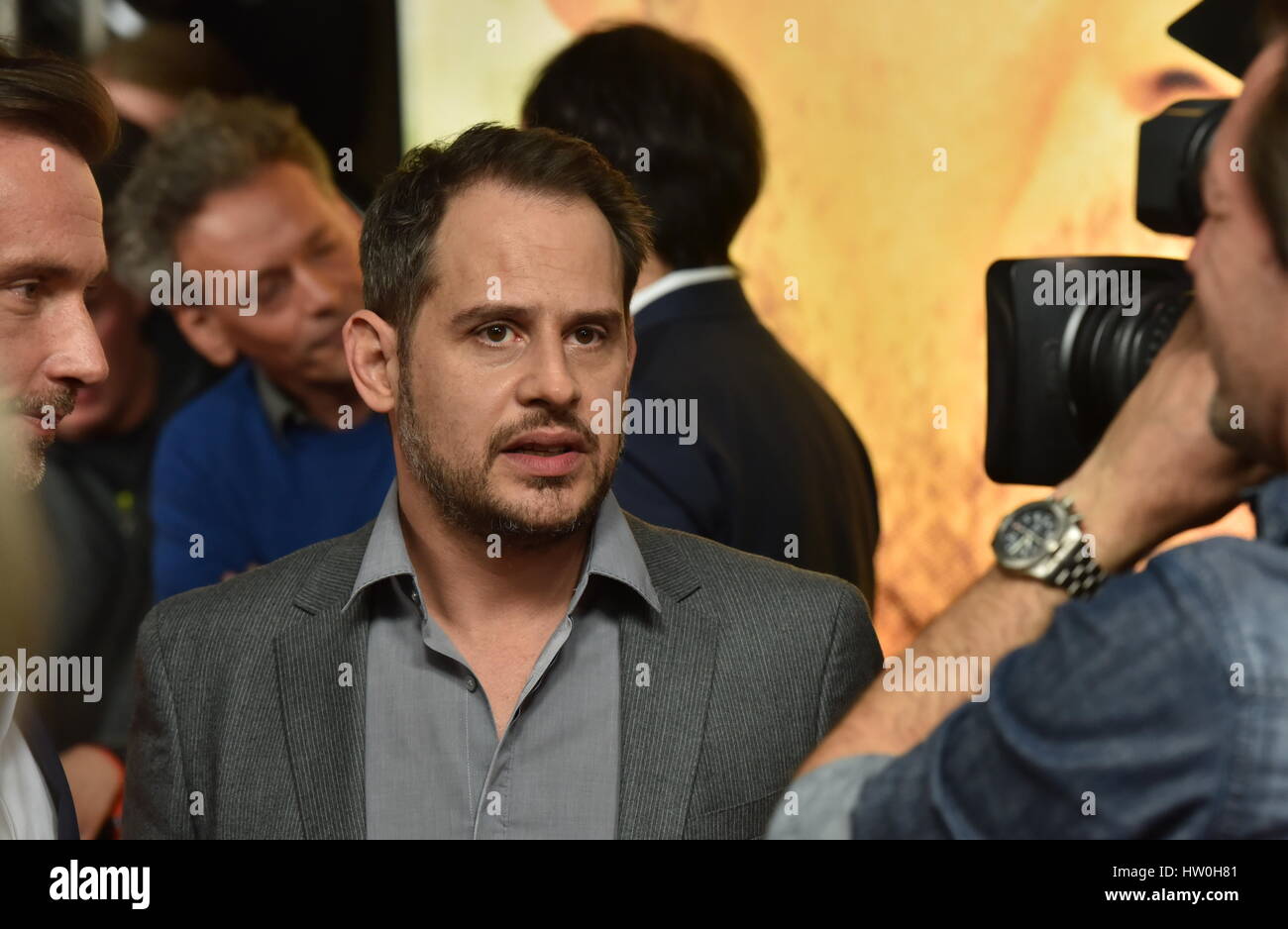 Cologne, Germany. 14th Mar, 2017. Actor Moritz Bleibtreu, photographed at the premiere of the ...