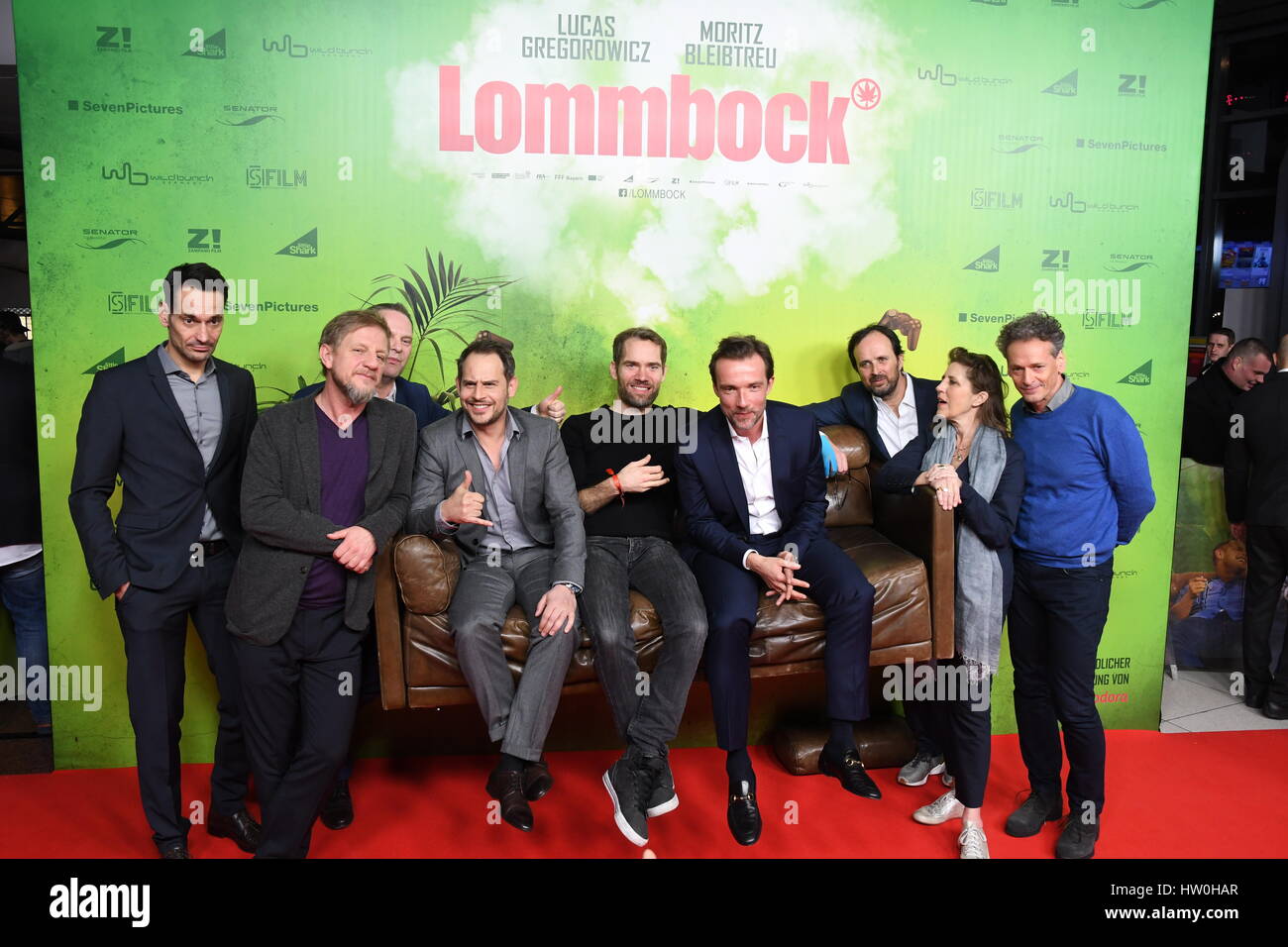 Cologne, Germany. 14th Mar, 2017. Ulf Israel, l-r, Soenke Wortmann, Tom ...