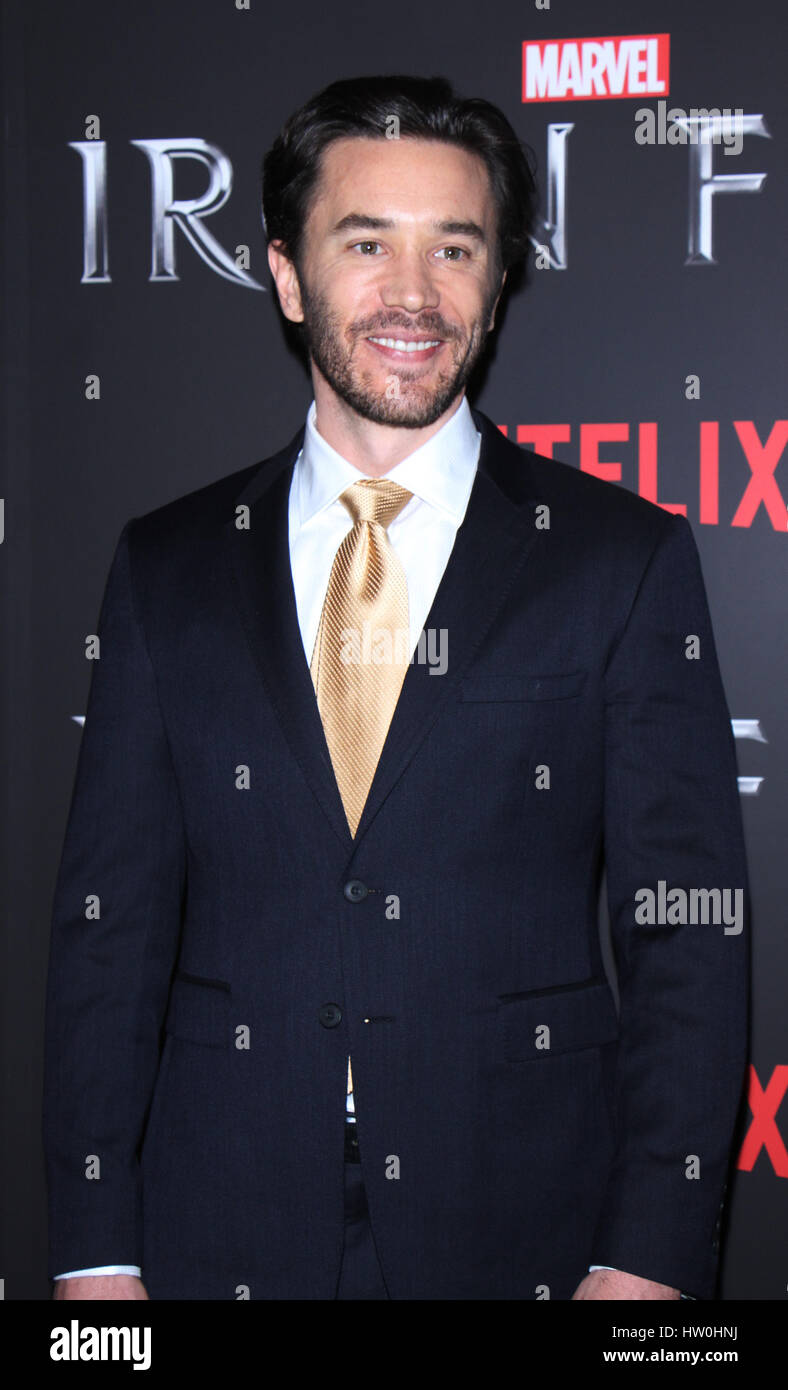 New York, USA. 15th March 2017. Tom Pelphrey attends NetFlix presents a ...