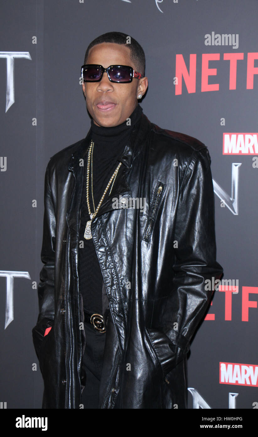 New York, USA. 15th March 2017. Tremaine Brown Jr attends NetFlix ...