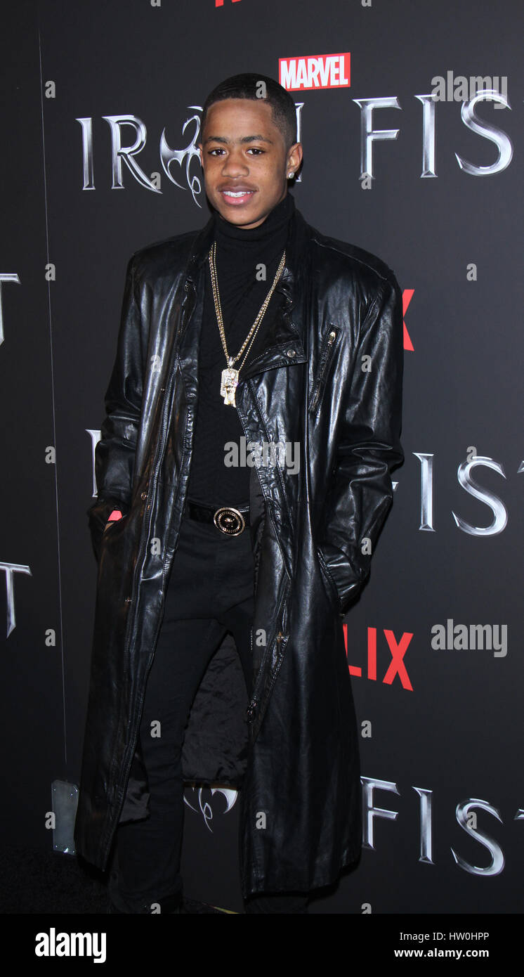 New York, USA. 15th March 2017. Tremaine Brown Jr attends NetFlix ...