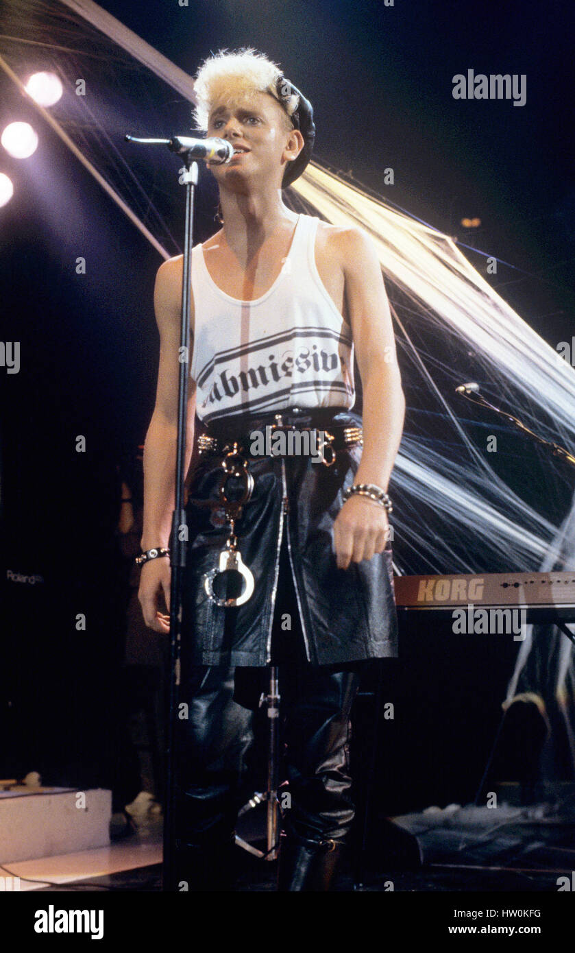 Martin Gore (Depeche Mode) on 01.11.1984 in Dortmund. | usage worldwide ...