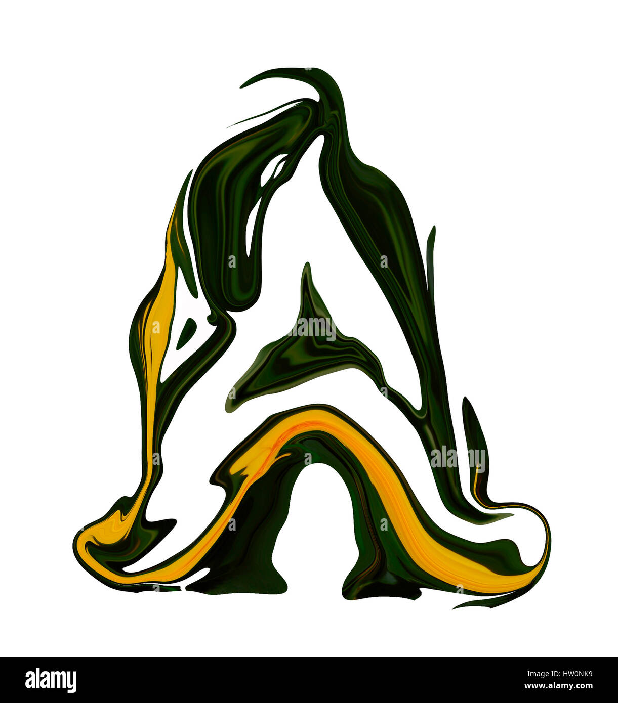 Decorative letter a black and white Cut Out Stock Images & Pictures - Alamy