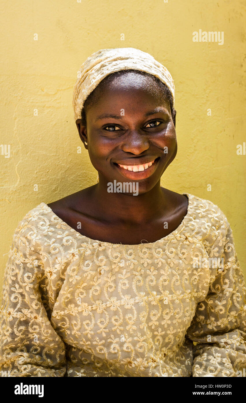 Gambian Woman Portrait Stock Photo - Alamy